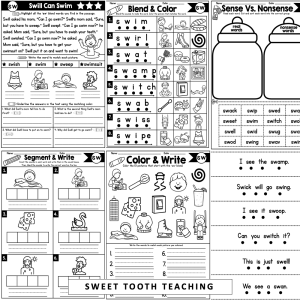 Letter Blends Worksheets SOR - Shop Sweet Tooth Teaching